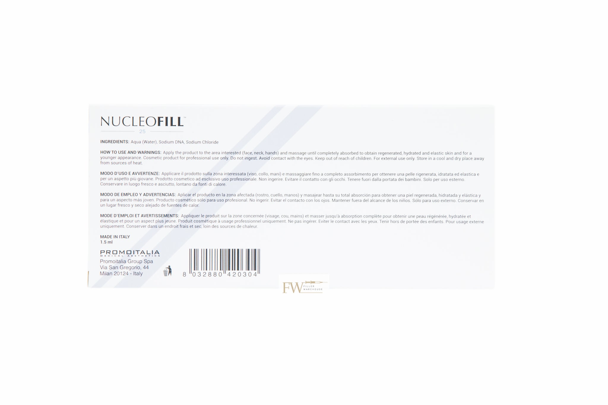 Filler Warehouse - Nucleofill Strong Skin Booster